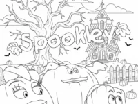 Spookley The Square Pumpkin Coloring Pages