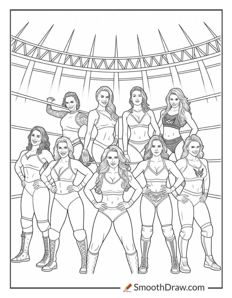 Rhea Ripley Coloring Page